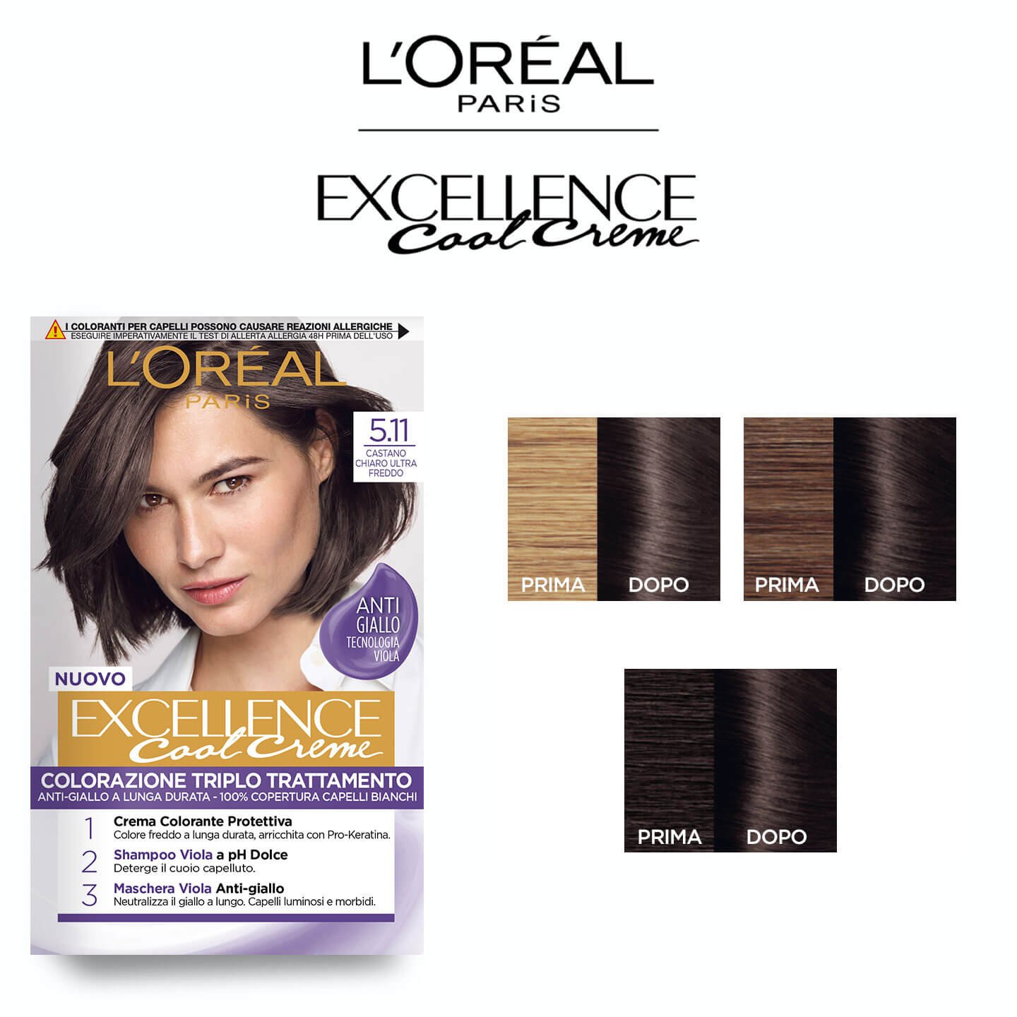 Excellence Cool Crème 511 Castano Chiaro - L'Oréal Paris